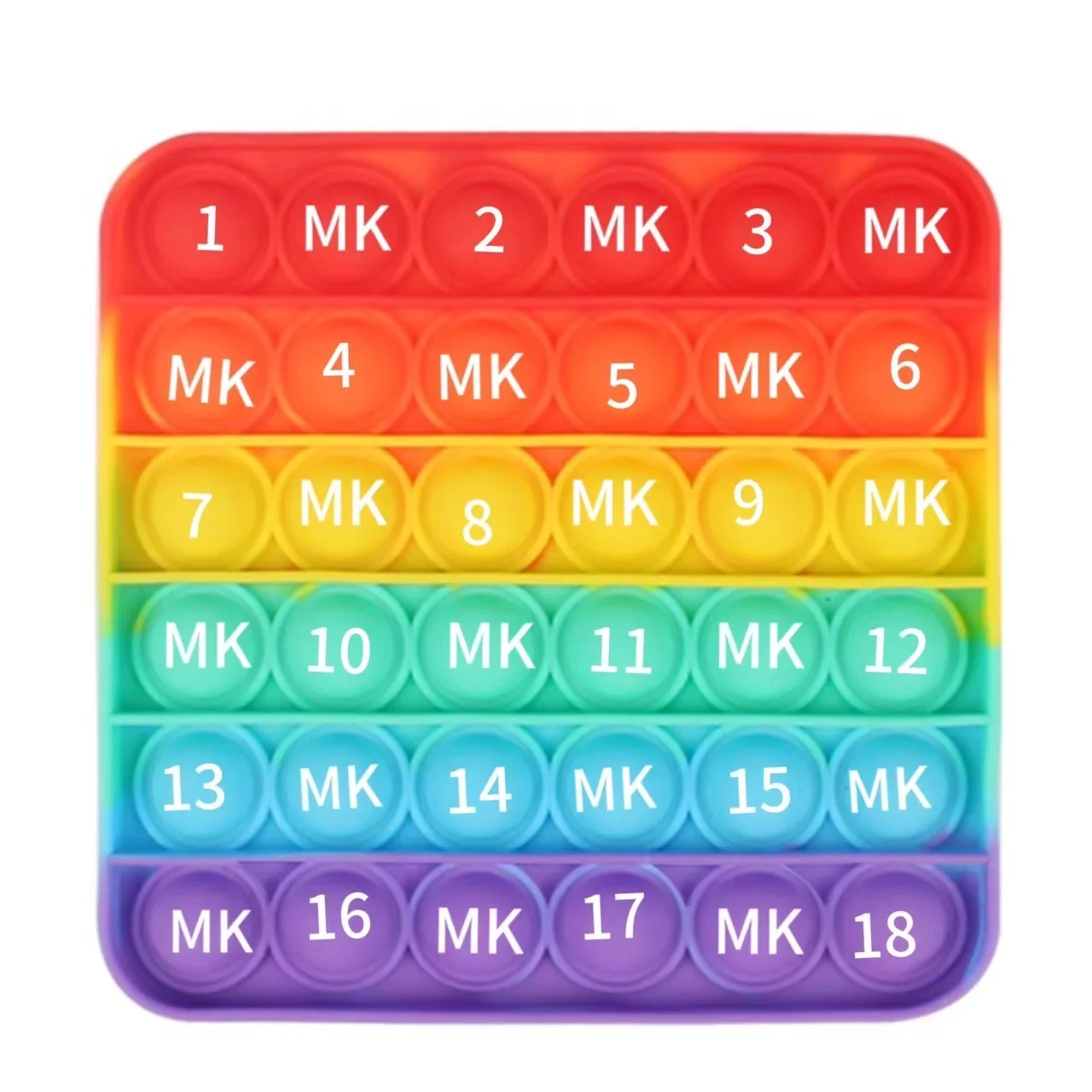 Alphabet Pop Rainbow Fidget Toy - Stress Relief & Fun