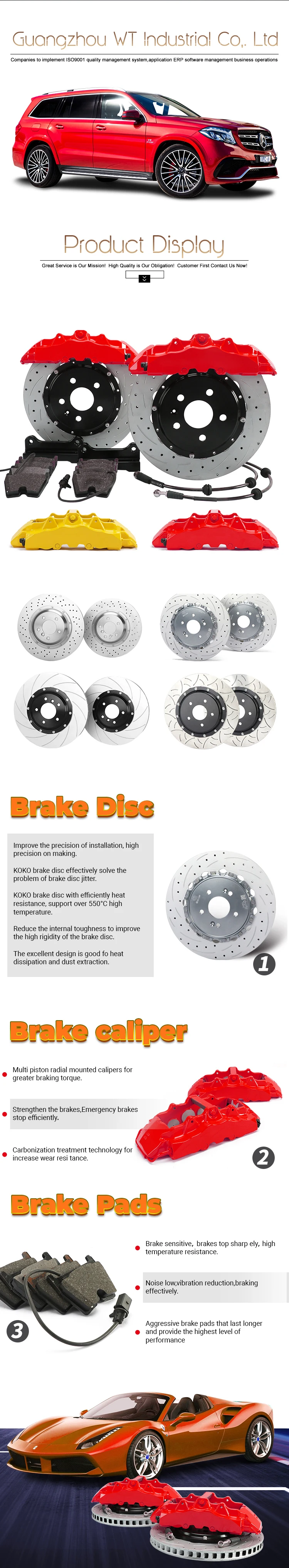 High Performance Big Brake Caliper Kits 8 Pistons For Lexus Gx460 R20 ...