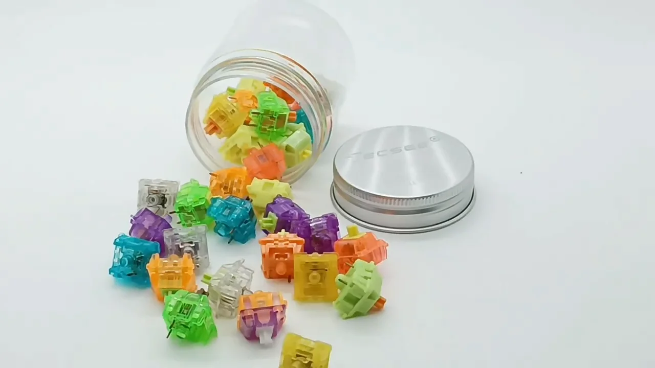 Tecsee High Quality Click Mechanical Keyboard Panda Switches Rainbow ...