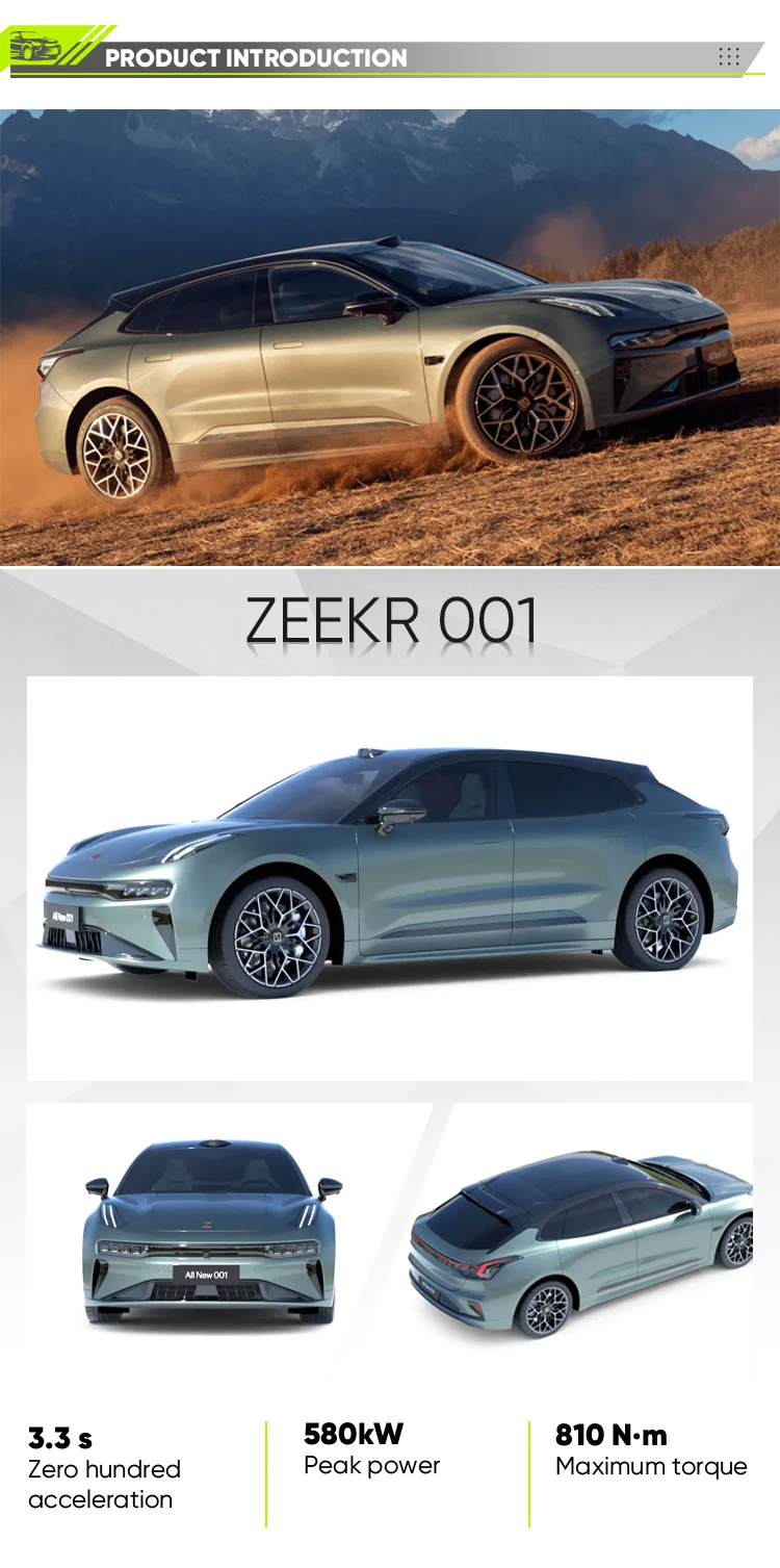 Front-engine Front-drive Zeekr 001 We Version 100kwh Rear Drive Medium ...