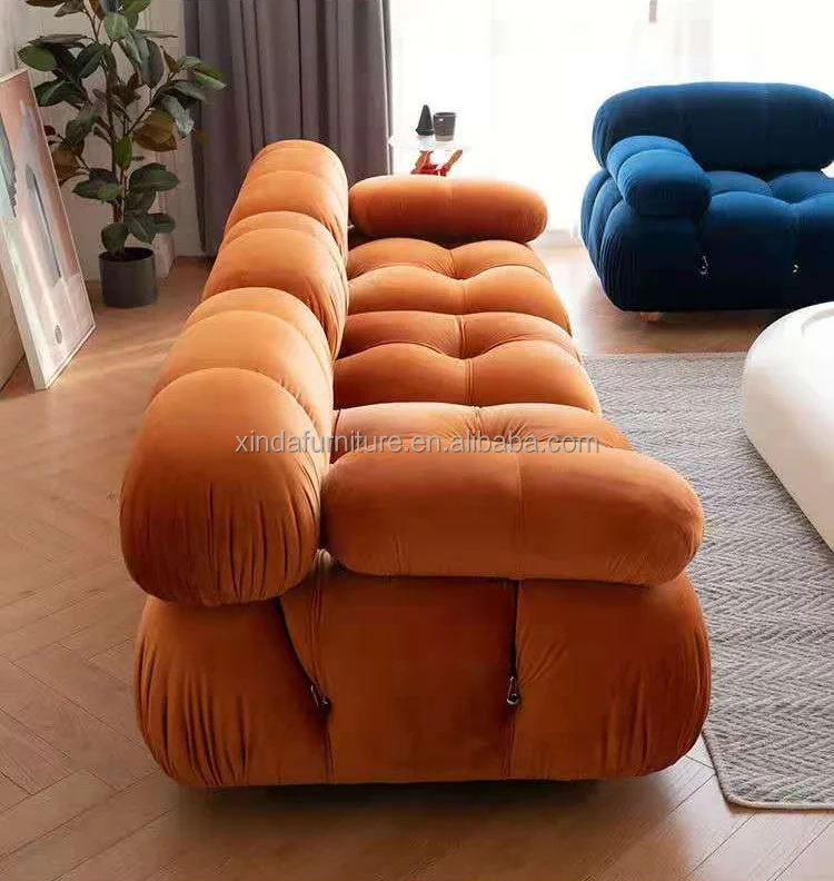 Nordic Lounge Furniture L Shape Modular Sofa Sectional Couch Set Modern ...