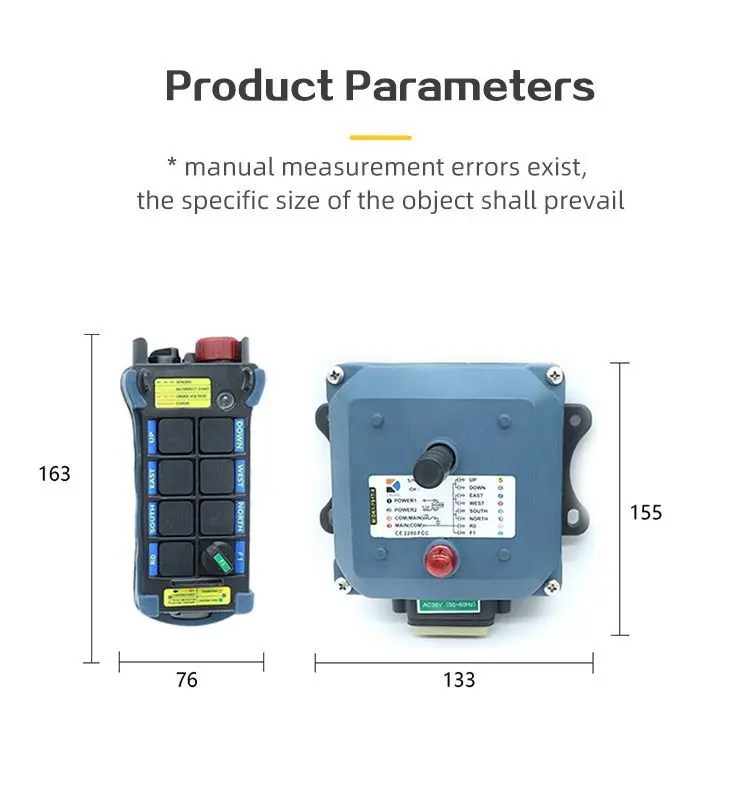 Ac/dc24v 433mhz Rechargeable Two Transmitter With 1 Receiver Handle ...