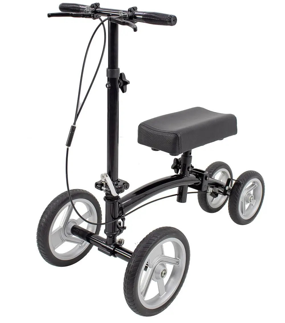 All Terrain Foldable Knee Scooter Walker, Disc Brake Knee Walker for ...