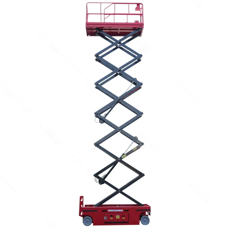 Outdoor mobile hydraulic shear lifting platform with retractable ...