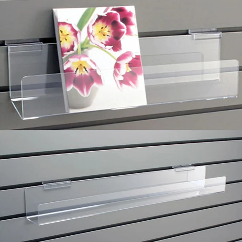 Slatwall Book Holder Clear Acrylic Slat Wall Paperback Holder Book ...