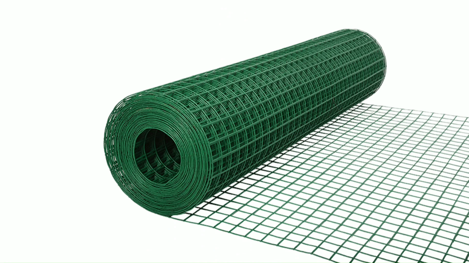 Pvc Wire Mesh Roll Plastic Coated Welded Wire Mesh Green Color Welded ...