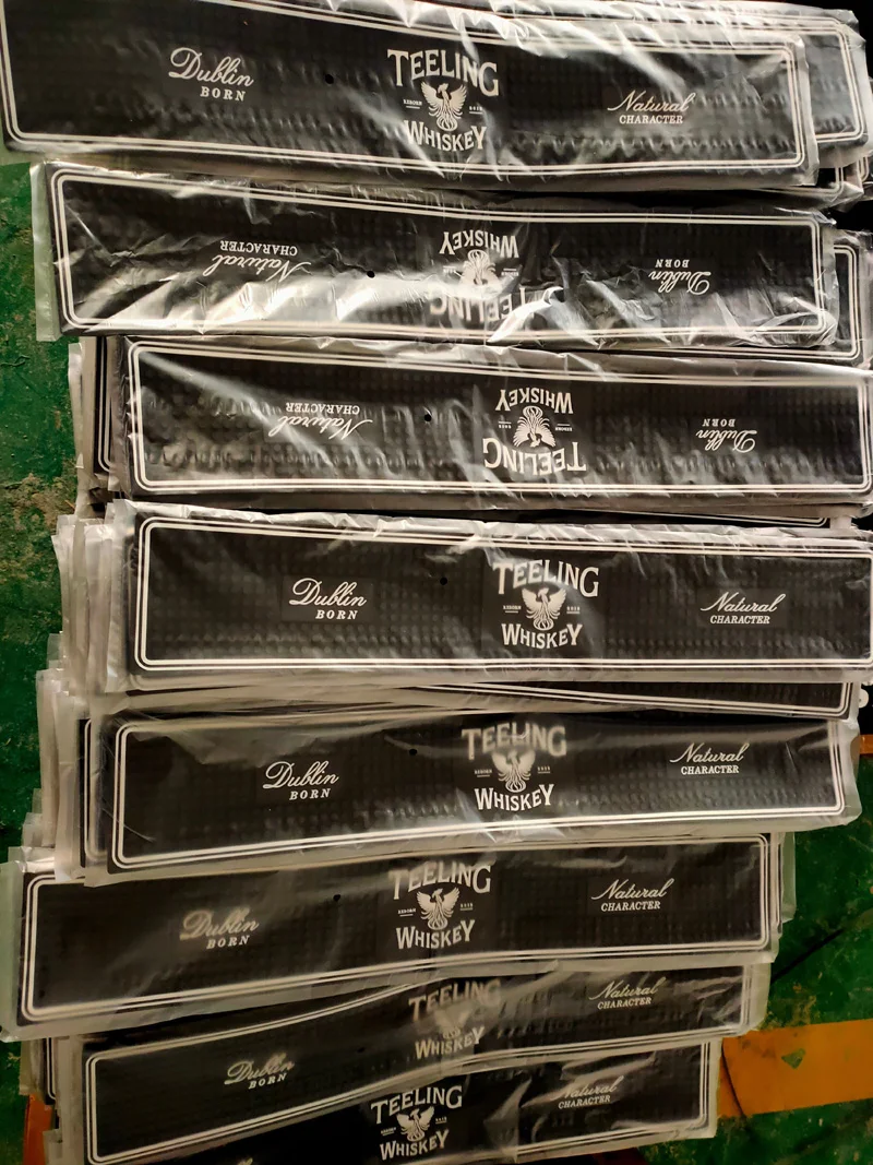 60x15cm Branded Advertising Bar Counter Mat Bat Rubber With Logo - Buy ...