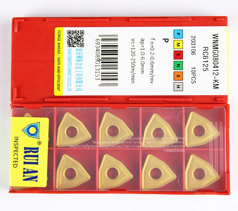 Turning Tool Wnmg080412-km Rc6125 Tungsten Carbide Turning Tool ...