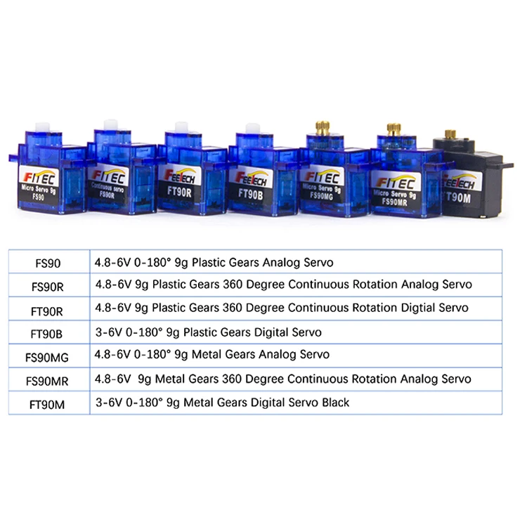 9g Servo Sg90 9g 180 Degree Micro Servo Motor For Robot Kits Servo ...