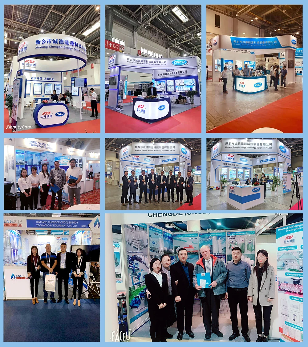 195L 1.4MPa Dewar Flask Cryogenic Vessel Insulated Vgl Tank With Safety Valve Factory ...