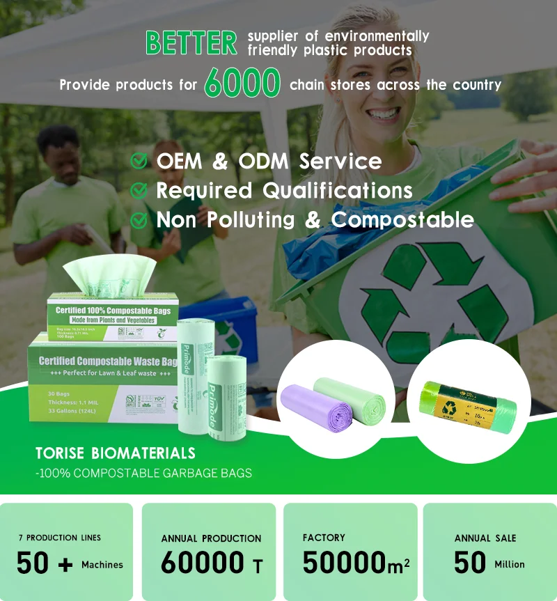 Skypurl Corn Starch Garbage Bag 10l 20l 30l Compostable Kitchen Garbage Bags Corn Starch Bin Bag ...