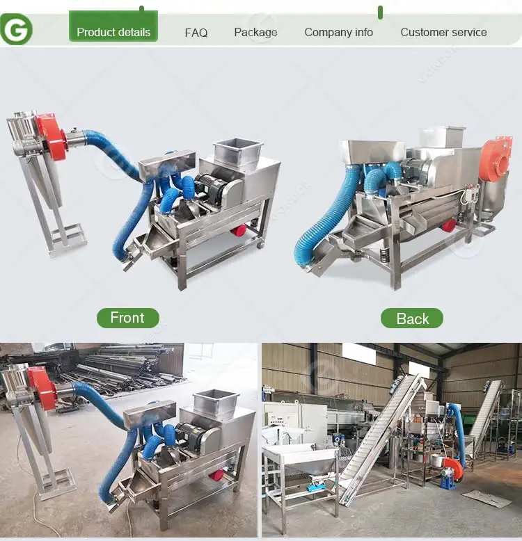Shell Cacao Cracking Separator - Efficient Cocoa Bean Processing