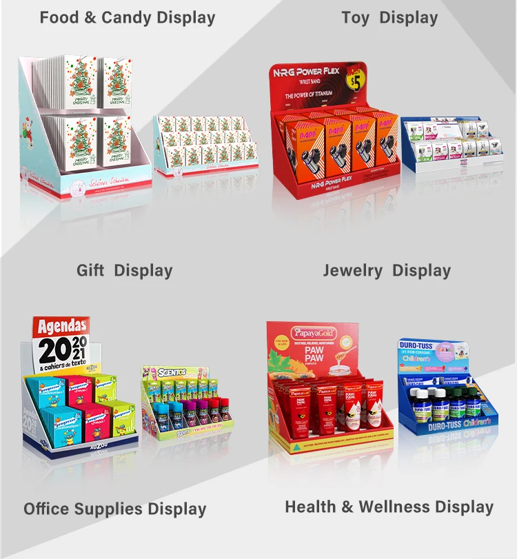 Eco-friendly Cardboard Candy Display Boxes for Supermarkets