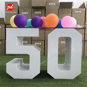 Decorative Letter Dining Table,Coffee Table,Dessert Table For 50th ...