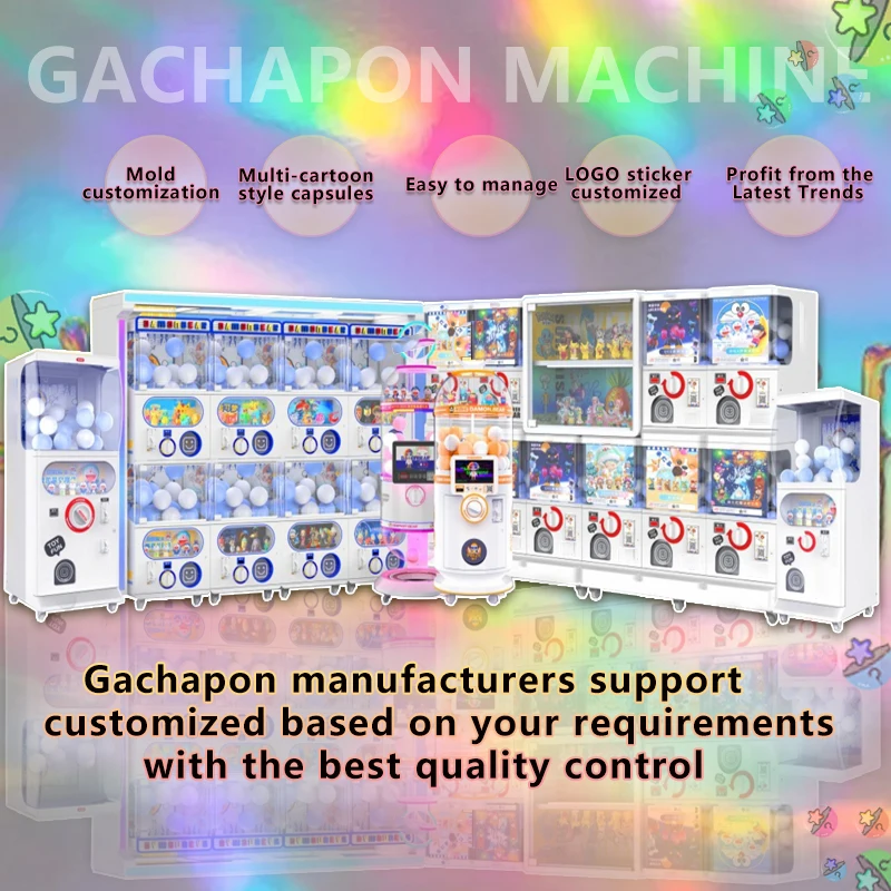 Coin-operated Gacha Vending Machine Egg Gashapon Machine For Amusement ...