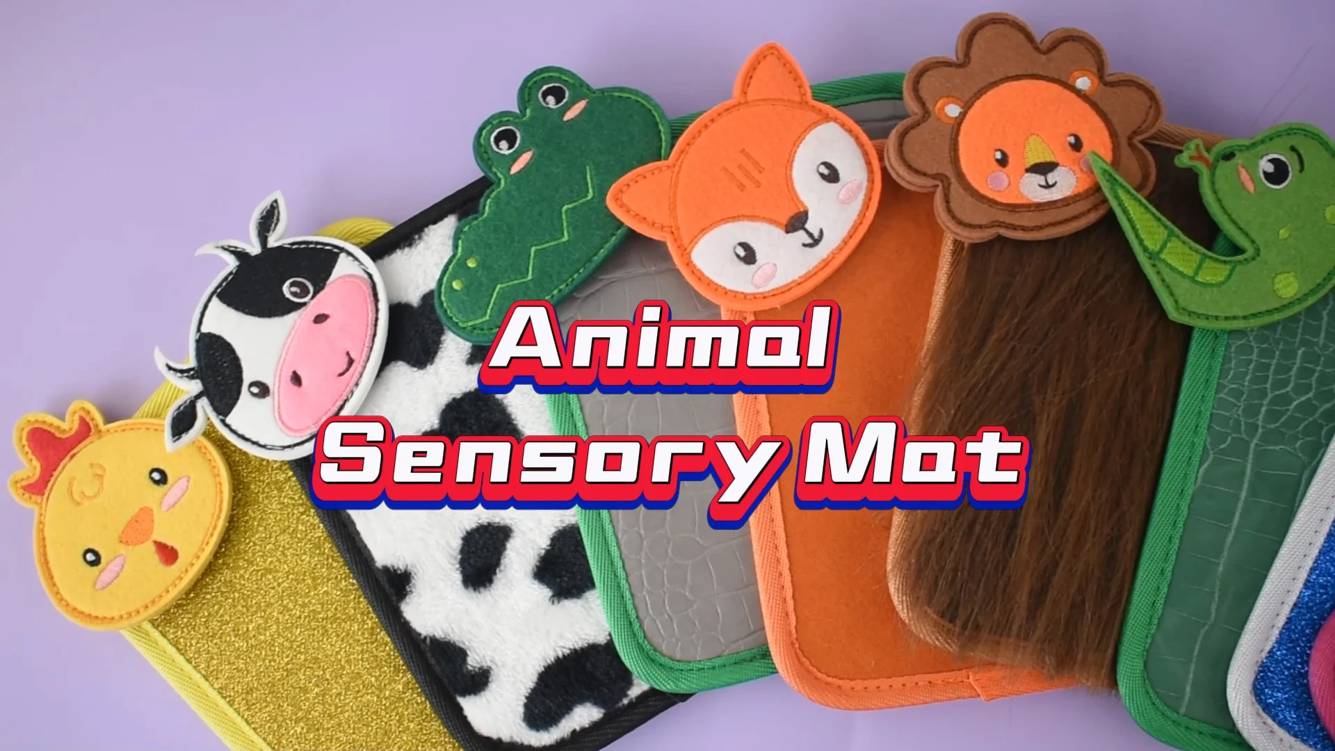10pcs Animals Texture Sensory Mini Mats Children Baby Sensory Mats For ...