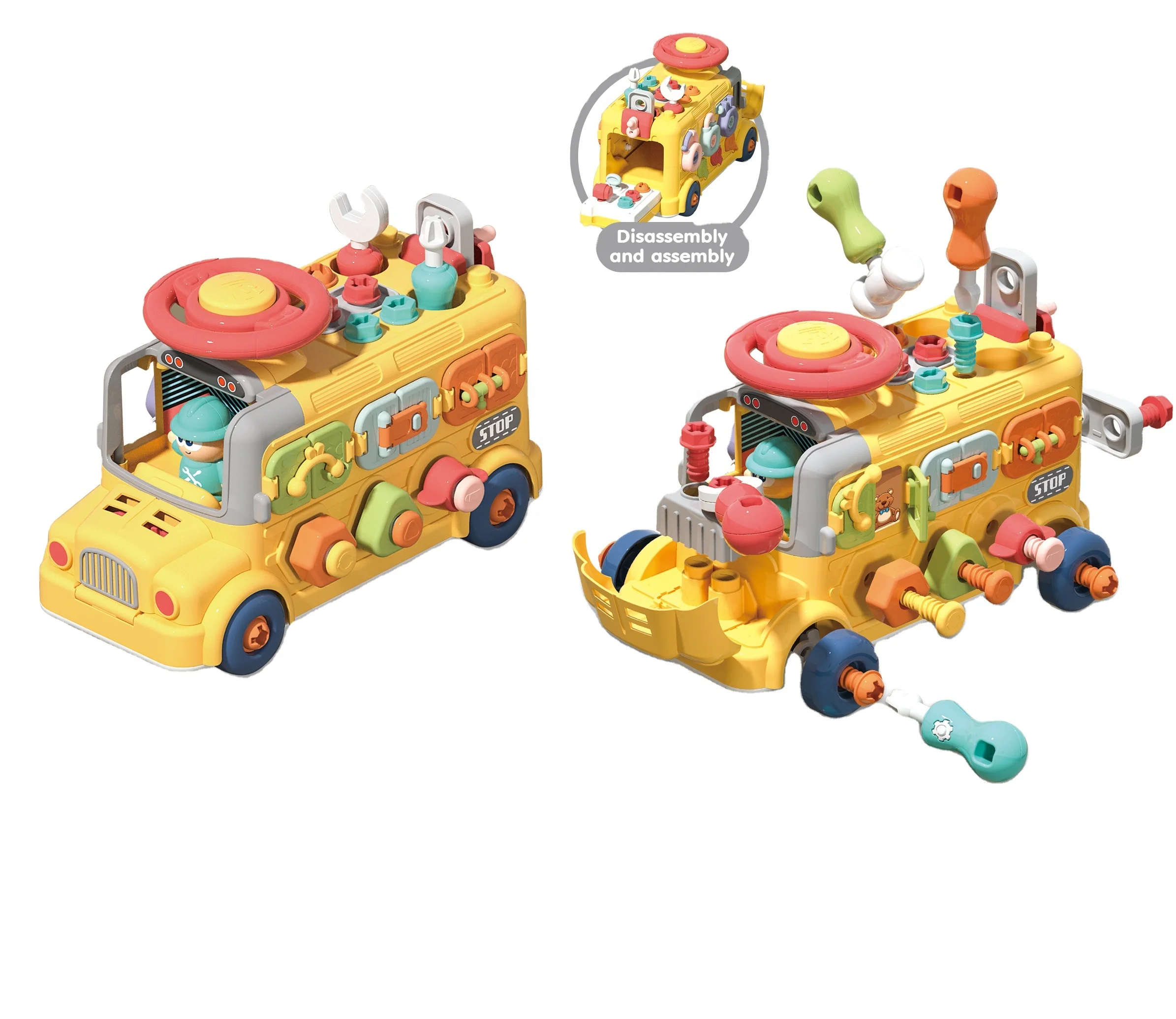 Children's Toys Multi-functional Assembly Storage Engineering Toy Car ...