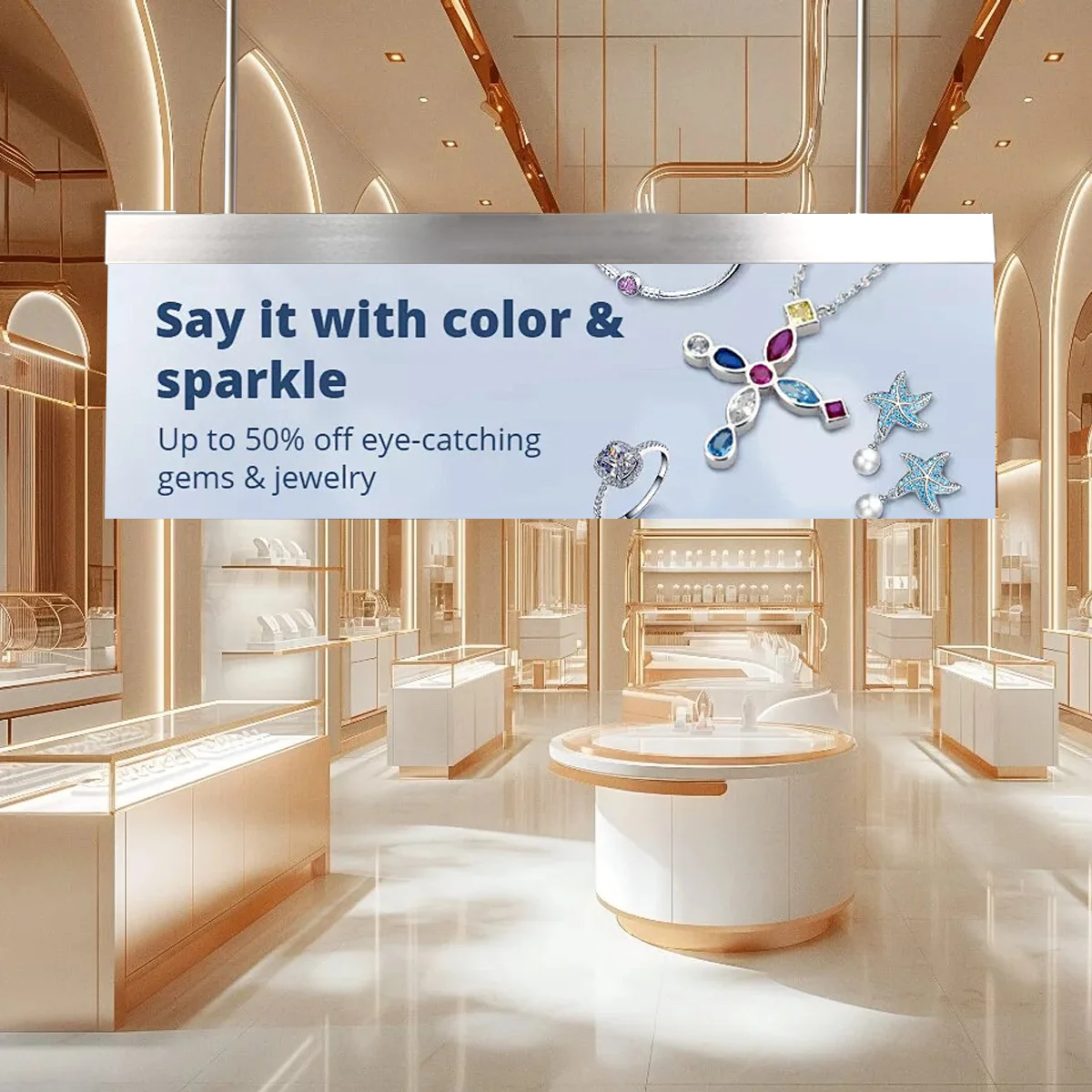 Wall Mounted Shopping Mall Ceiling Led Lightbox Display Poster ...