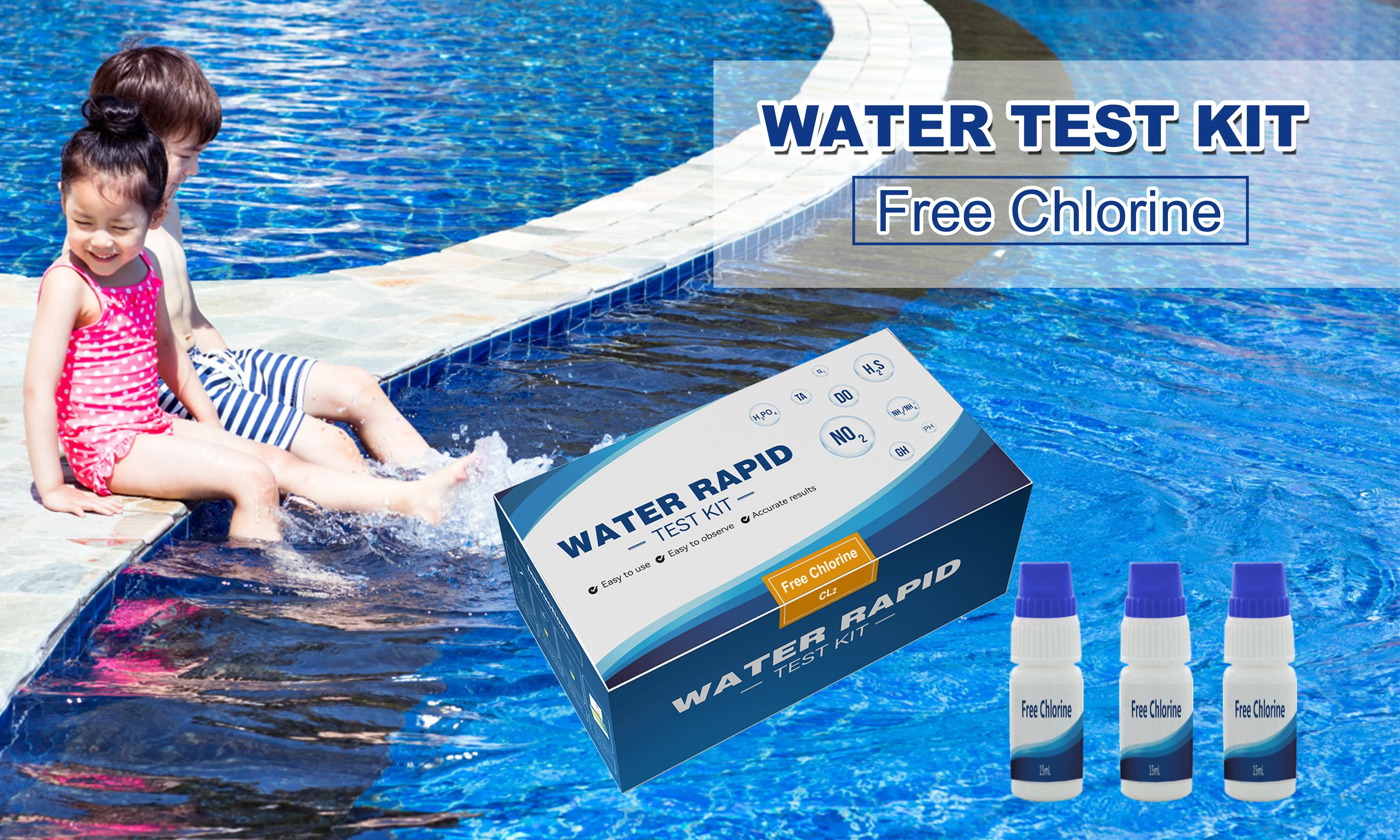Free Chlorine Detection Reagent to Detect Water Quality Household Tap ...