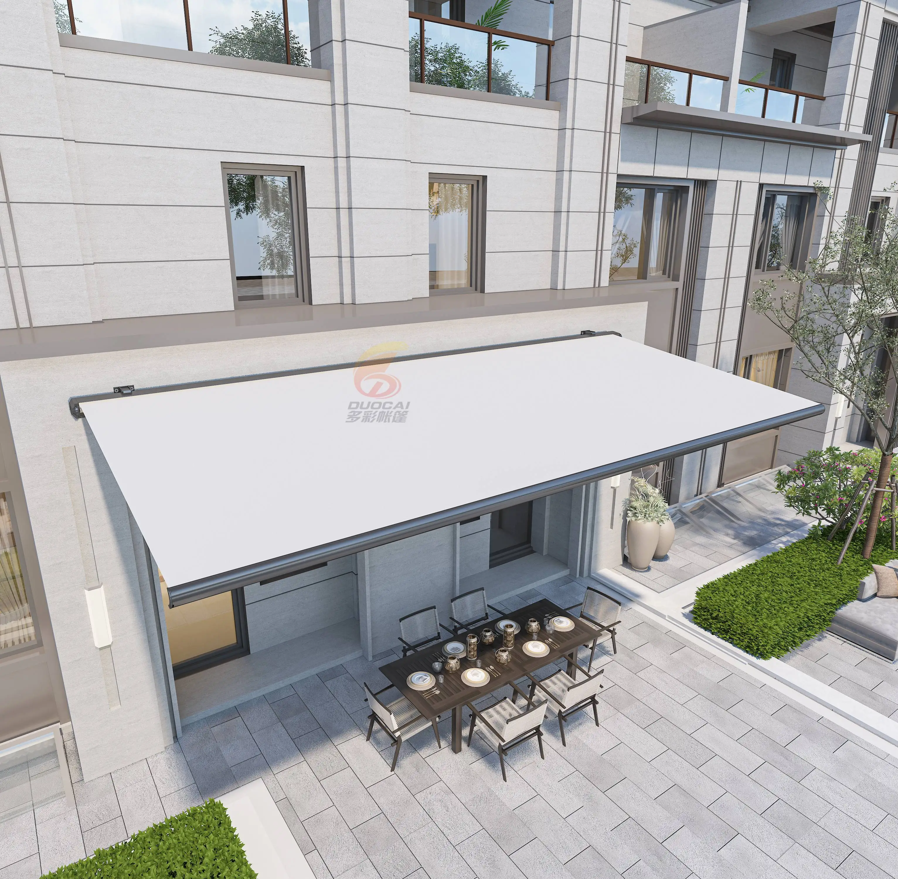 New Design Outdoor Aluminum Patio Electric Retractable Awning Sun Shade ...