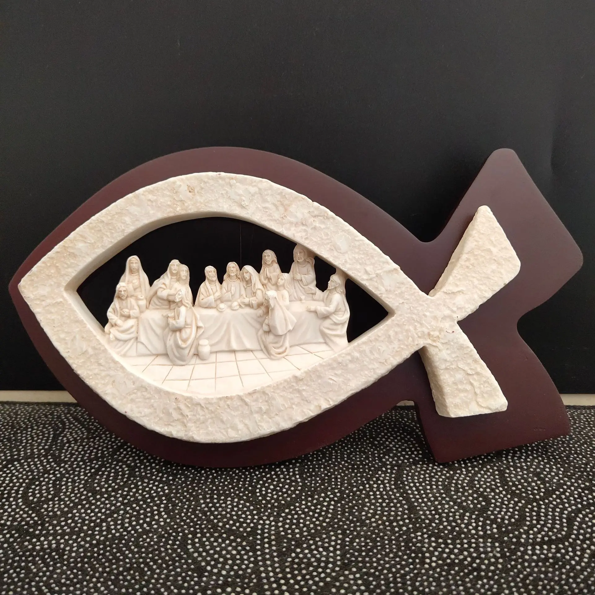 Komi Fish The Last Supper Dinner Decoration Exquisite Resin Home Table ...