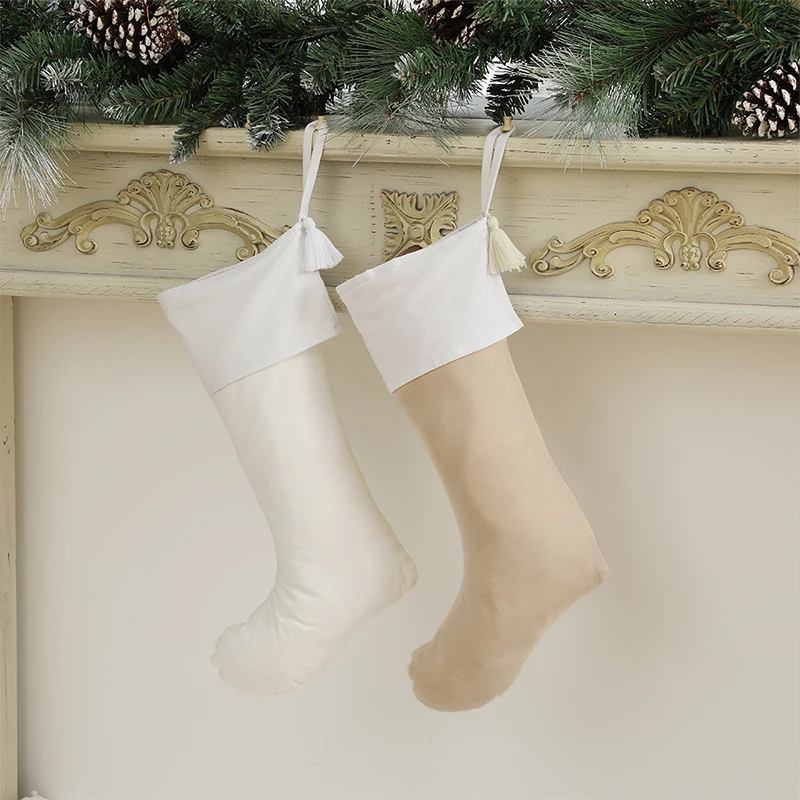 Personalized Luxury Large Xmas Santa Sublimation Linen Blank Custom ...