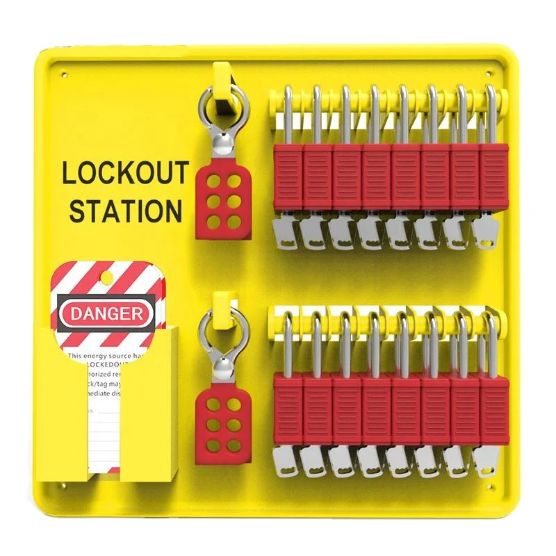 Elecpopular Lockout Station Board With Two Buckle Lock Positions and 7 ...