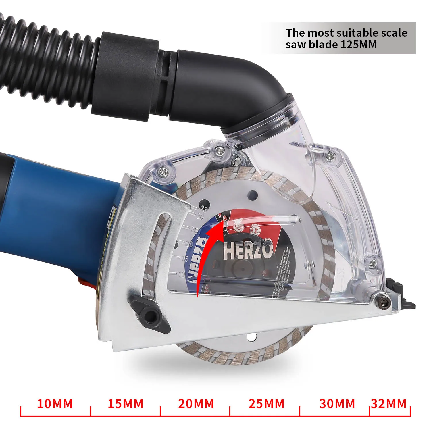 Herzo Angle Grinder Cutting Dust Cover Transparent Grinding Dust Cover ...