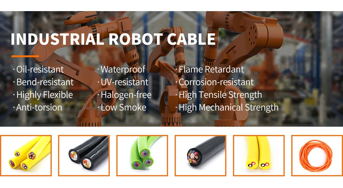 Pur Jacket Highly Flexible Hybrid Cable Signal And Power Cable For ...