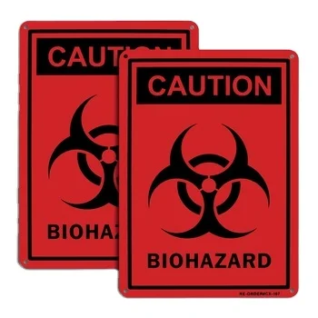 3m High-quality Reflective Aluminum Caution Biohazard Sign High-risk ...