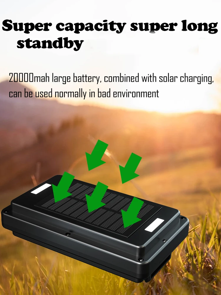 Waterproof Solar Powered GPS Tracker for Cow Cattle Sheep Livestock ...