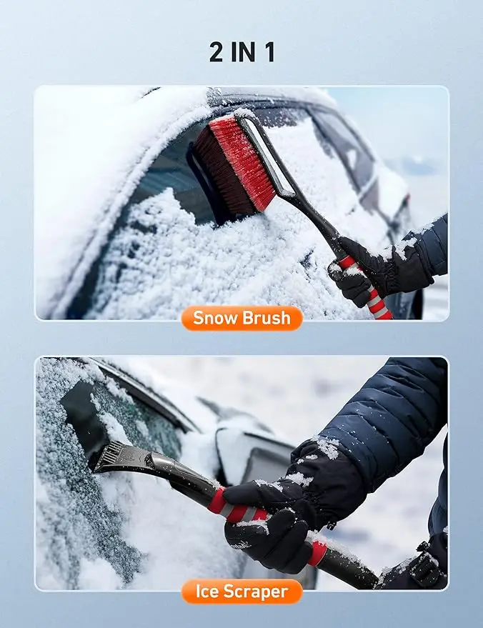 40-inch Detachable Car Wash Brushes Ice Scraper And Snow Brush With ...
