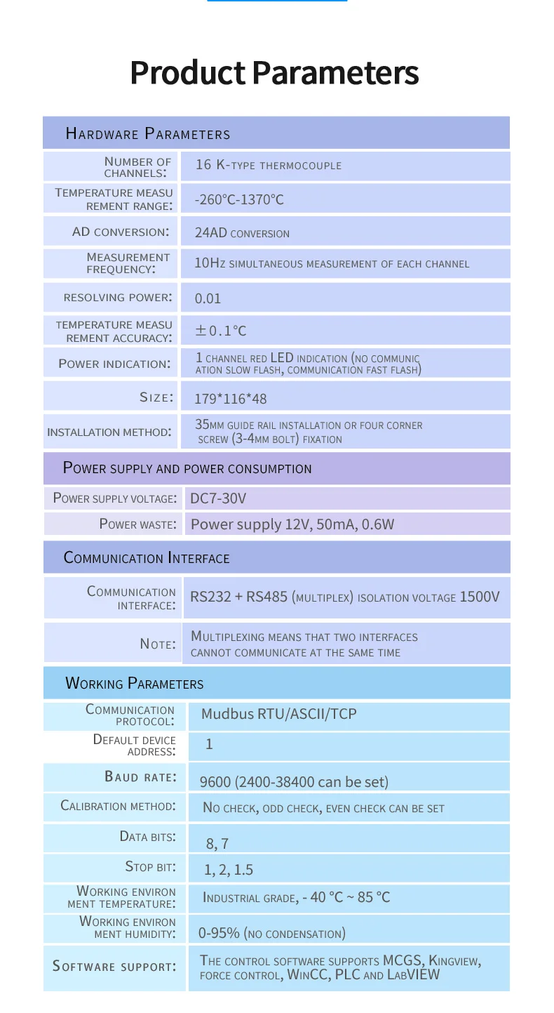 K-type J-type Thermocouple Temperature Acquisition Conversion Module ...