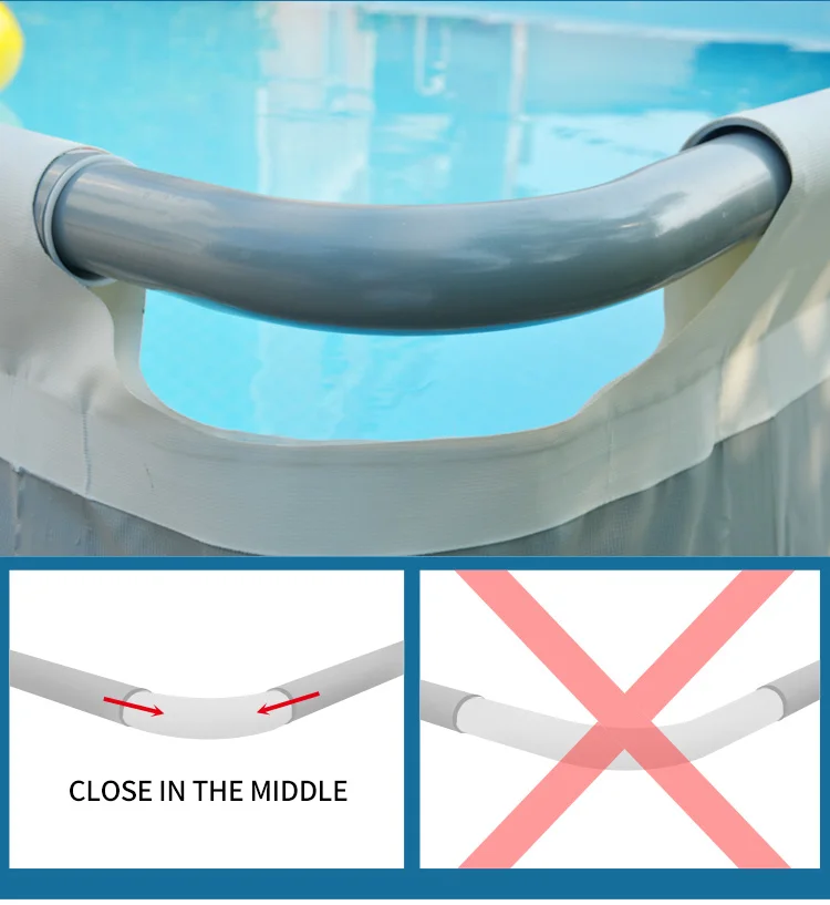 Intex 26792 Rectangular Steel Frame Swimming Pool Set Backyard Garden ...