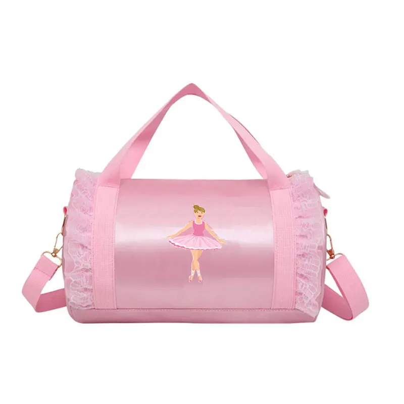Custom Pink Girls Kids Dancewear Storage Handbag Tote Fashion Sports ...