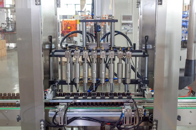 Mechanical Servo Pump 750ml Red Wine Vodka Glass Bottle Bottling ...