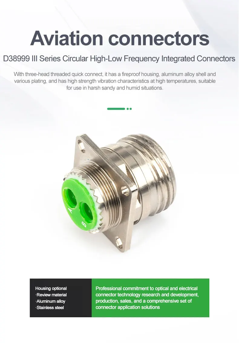 D38999 Mil-dtl-38999 2 Pin Circular Connector Receptacle Wholesale ...