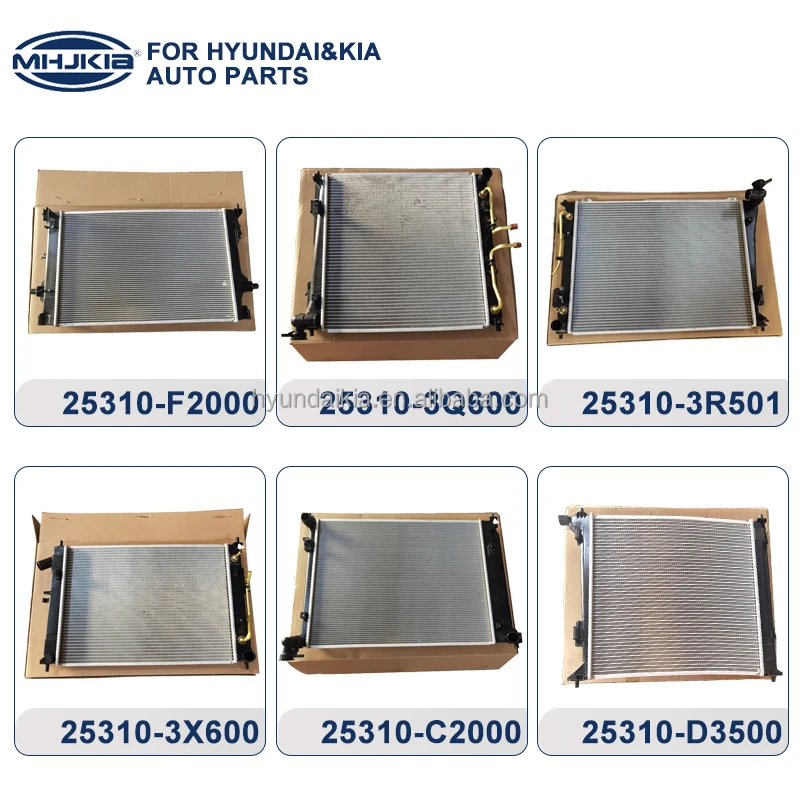 MHJKIA Auto Car Radiators for Hyundai Kia Korean Cars