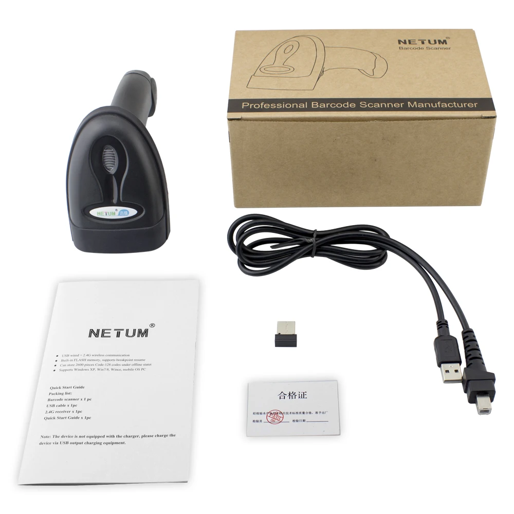 Netum Nt-1228bc Ccd Wireless Portable 1d Handheld Blue Tooth Barcode ...