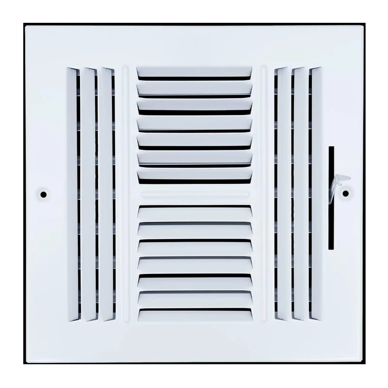 2 Way Air Register Stamped Face Steel Air Supply Register for Ceiling ...
