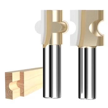 Huhao 2pcs/set Joint Mortise Tenon Router Bits For Woodworking Glue ...