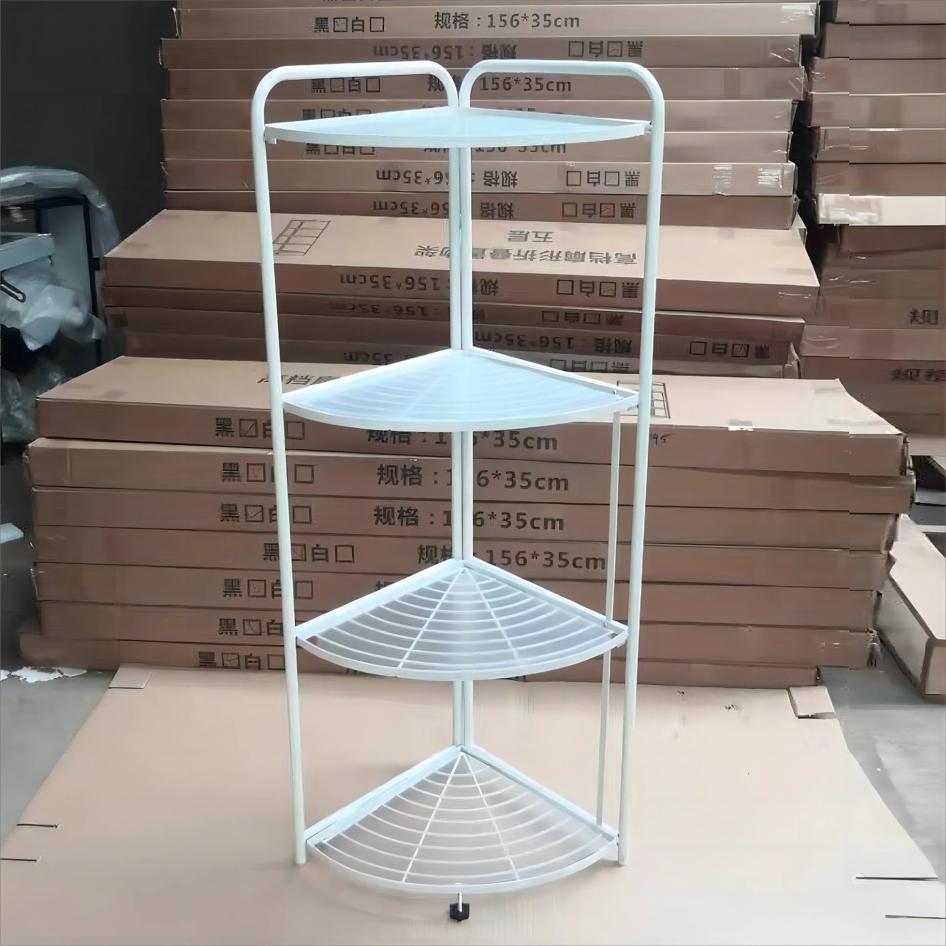 Easy To Install Triangle Storage Rack Fan-shaped Holder For Kitchen ...