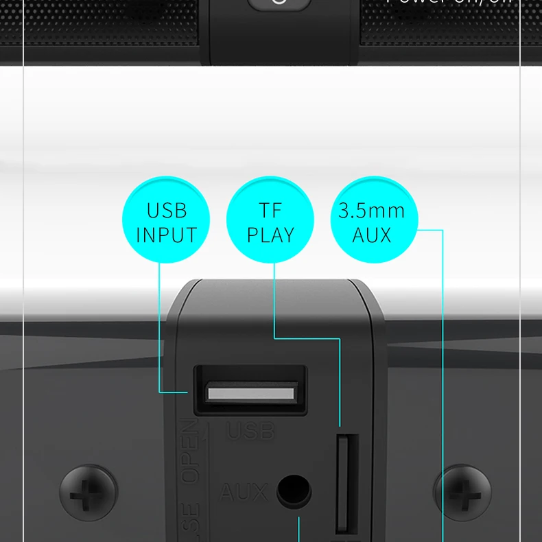 BS36 Desk Wireless Soundbar - Triple-Mode Audio Experience