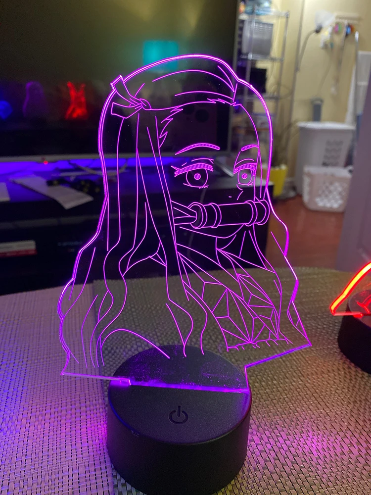 My Hero Academia Shoto Todoroki 3d Illusion Night Light Mha Merch Led ...