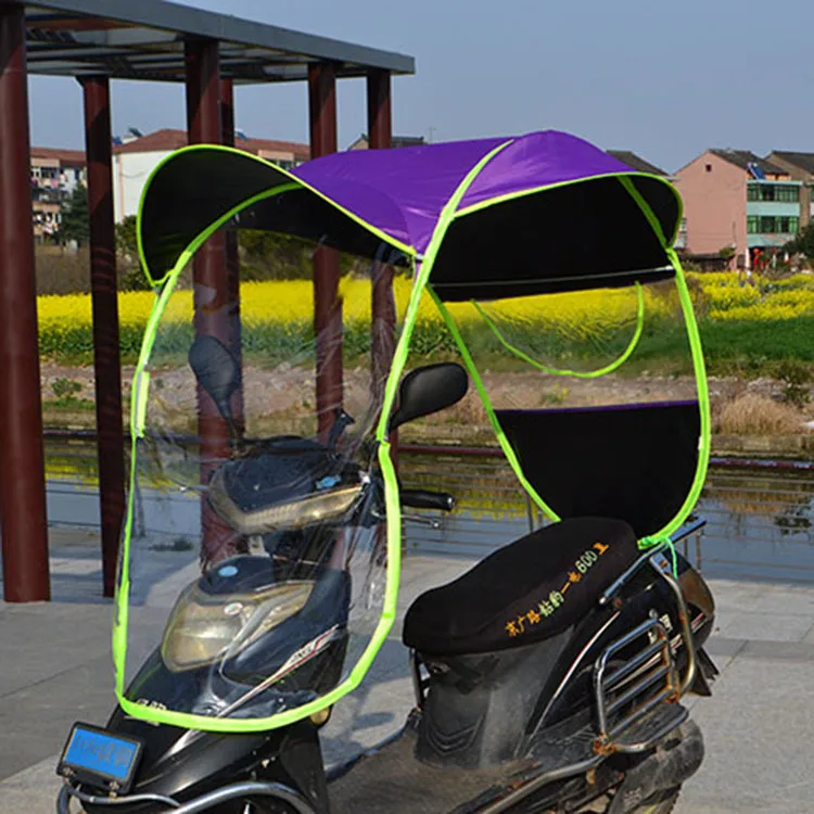 Full Covered Electric Bike Umbrella - Outdoor & Windproof