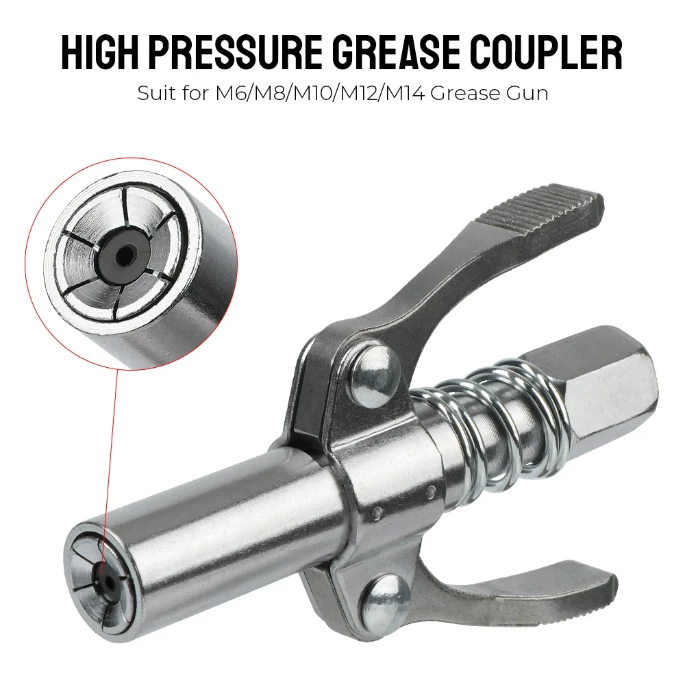 10000 PSI Grease Gun Coupler - Efficient Lubrication Tool