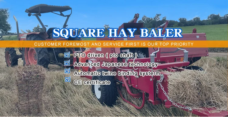 Mini Walk Behind Hay Baler - High Productivity & Versatility