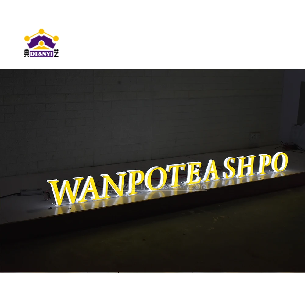 Surface Raceway Mounted Shop 3D Business Signs Logo Outdoor| Alibaba.com