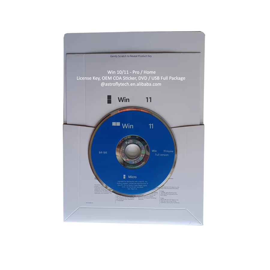 Fast Delivery Win 11 Home Key Dvd Oem Pack License Dvd Retail Box 100% ...