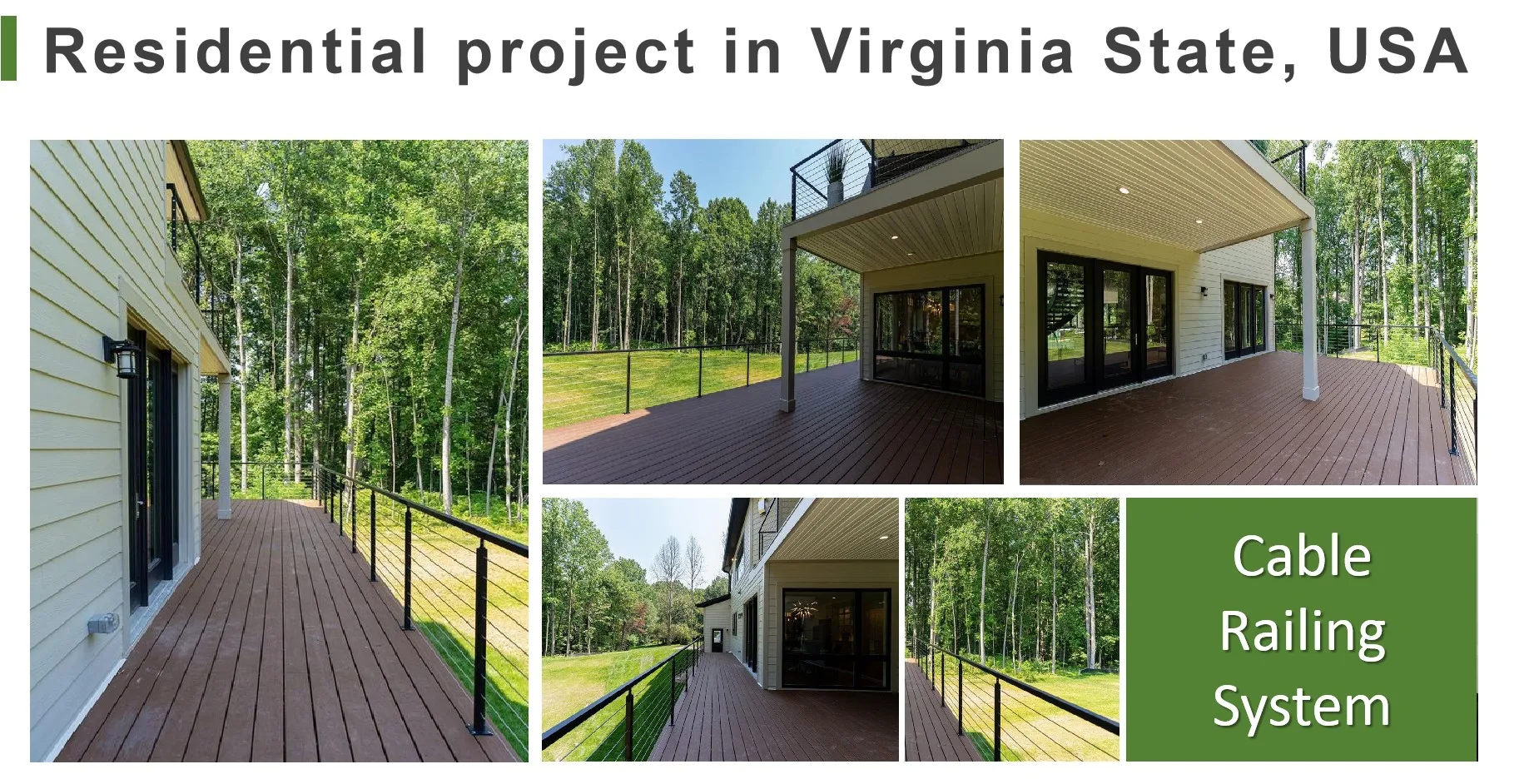 Vertical Cable Railing System for Villa Deck & Balcony